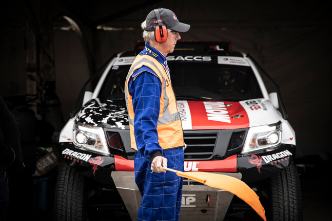 Terence Marsh in his Dakar Navara