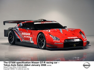 2008 NISSAN GT-R GT500 RACE CAR TO BE UNVEILED IN NEW NISSAN WORKS LIVERY