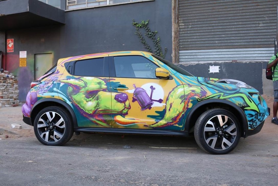 Nissan Juke, graffiti in motion