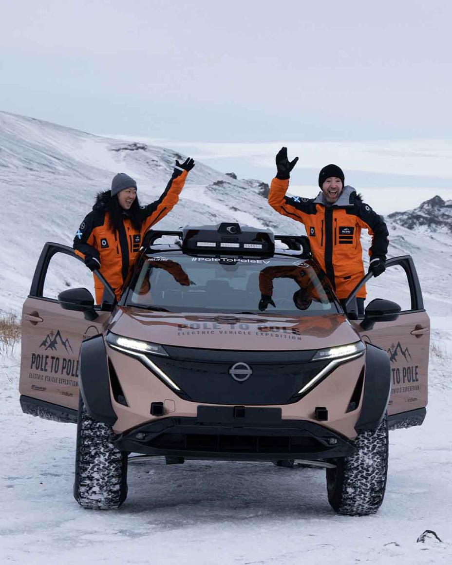 Epische reis van Pool tot Pool in Nissan ARIYA gaat van start