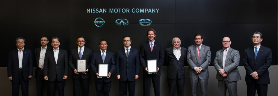 Nissan Mexicana recibe premio Global Nissan President Award 2013