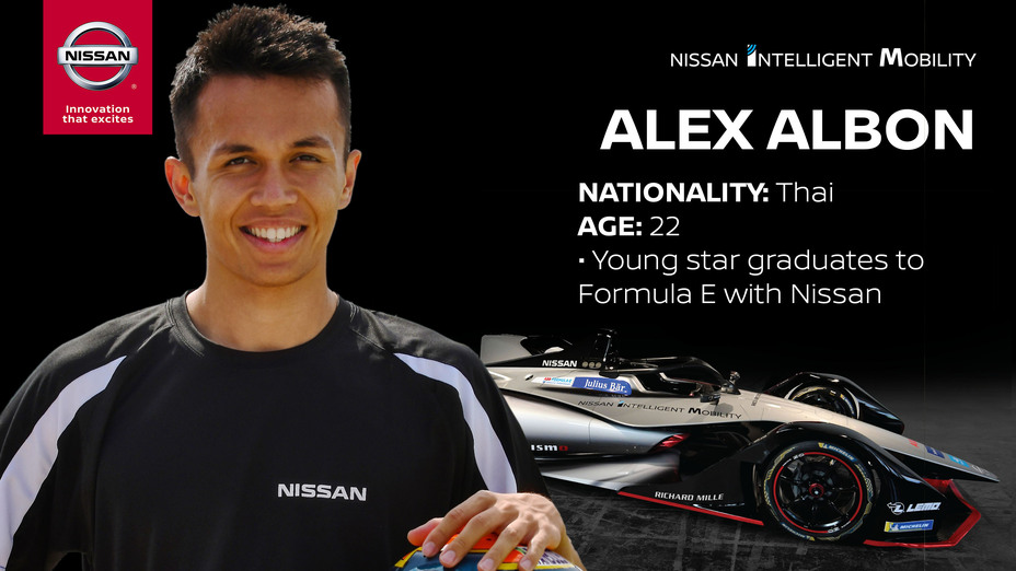 Nissan Formula E driver Alex Albon