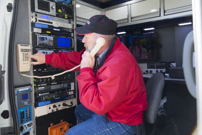 New duty for Nissan's NV: TV truck
