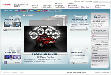 NISSAN IN EUROPE LAUNCH NEW AND ADVANCED MEDIA WEBSITE