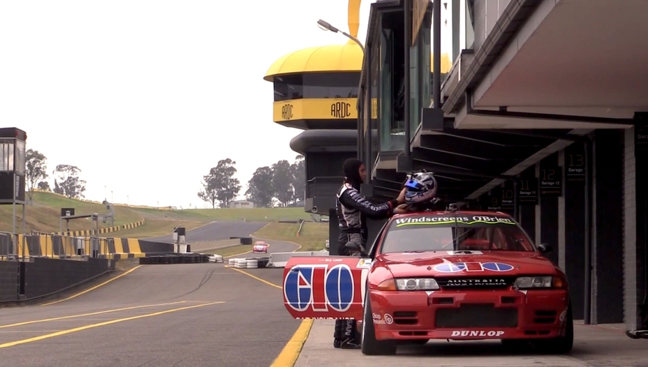 NISMO Athlete Rick Kelly drives a vintage R32 GT-R