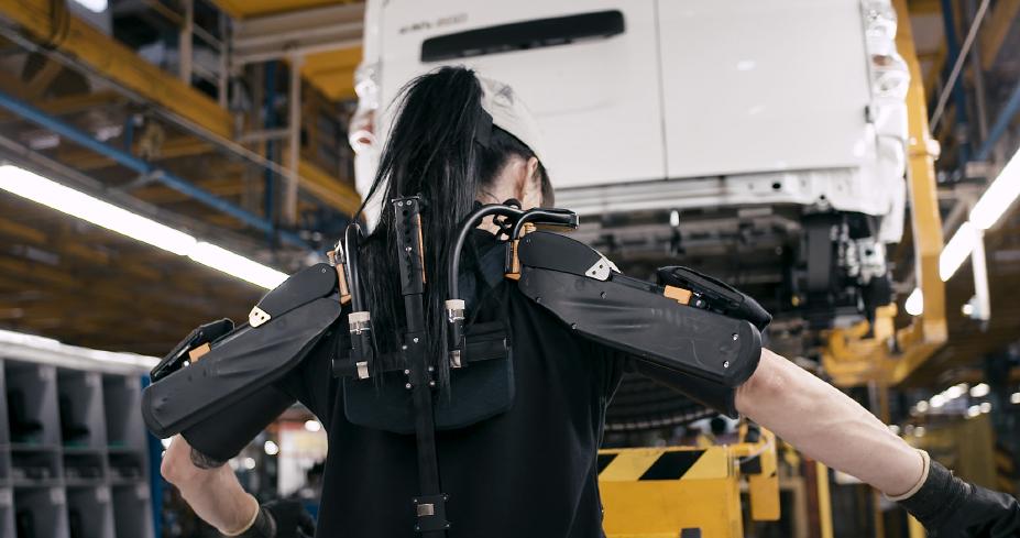 The external exoskeleton devices help reduce stresses placed on the ...