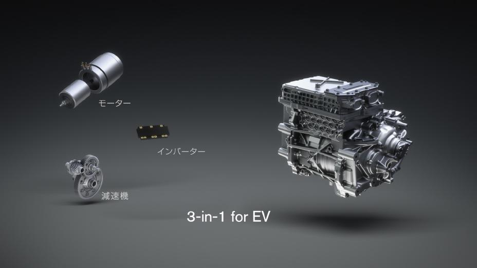 EV用 新開発電動パワートレイン「3-in-1」