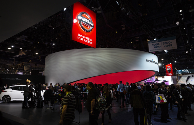 Nissan display at CES 2019