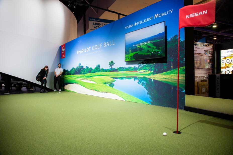 Nissan booth at CES 2020
