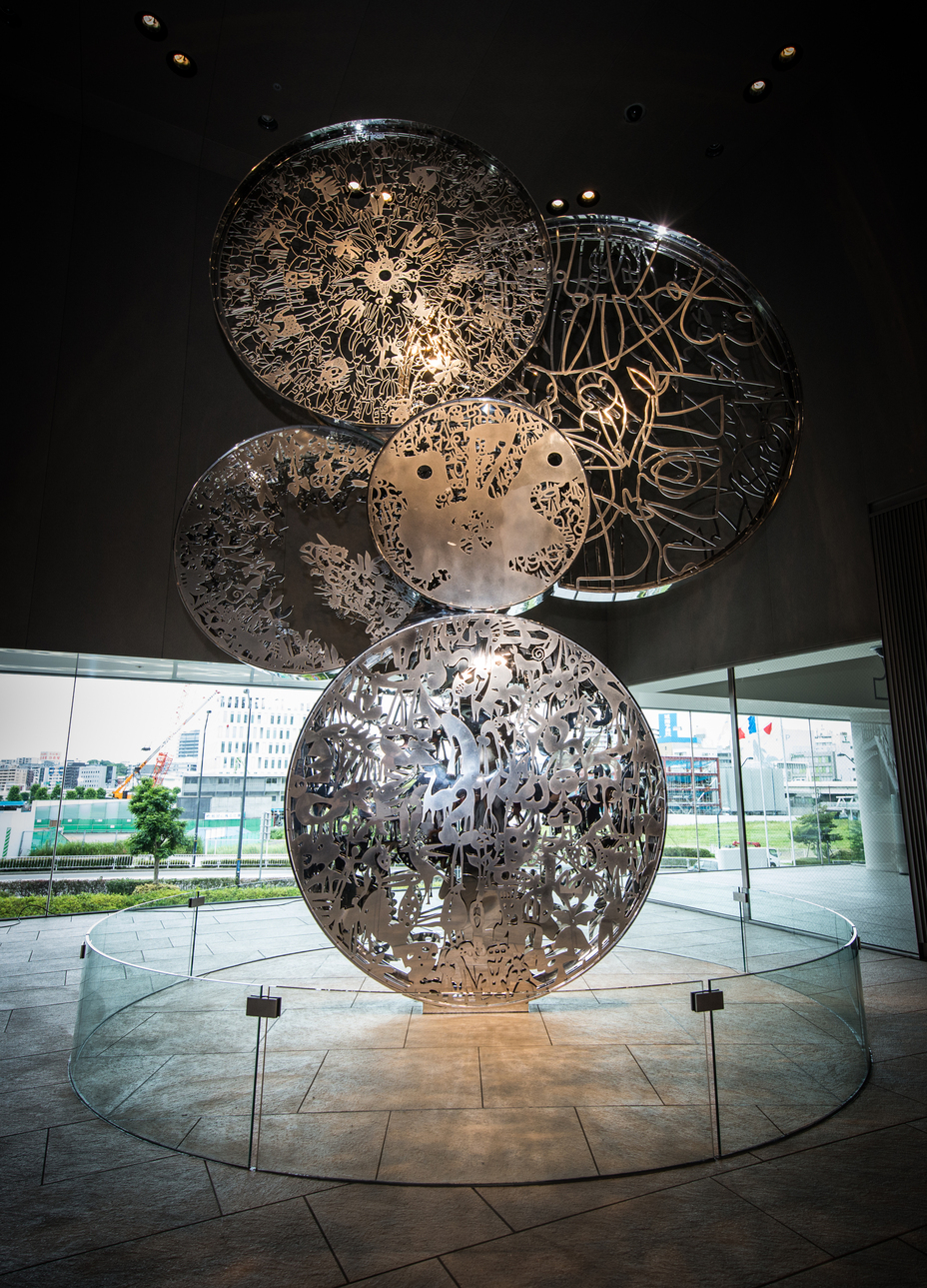 Nissan unveils “Wheels of Innovation” sculpture at global headquarters ...