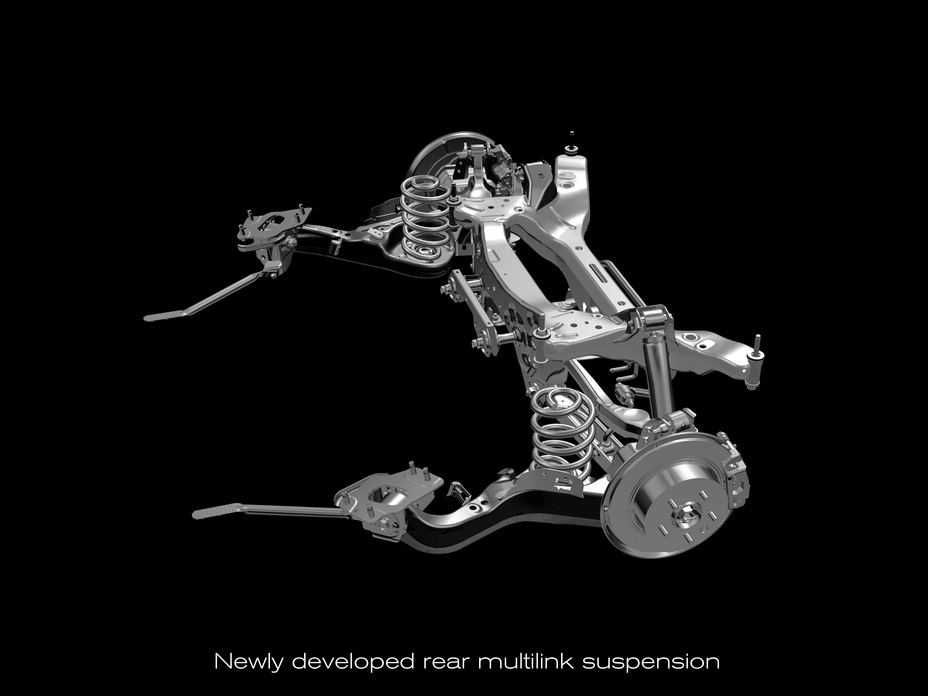 Newly developed rear multilink suspension