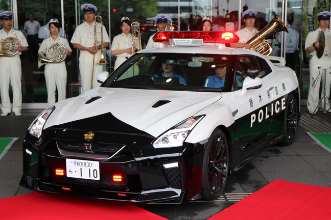 Tochigi police unveil Nissan GT-R patrol car