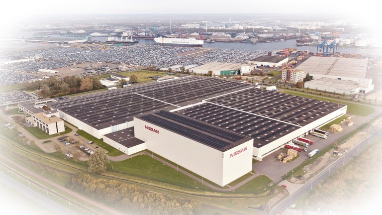 Nissan achieves largest collective solar roof in the Netherlands
