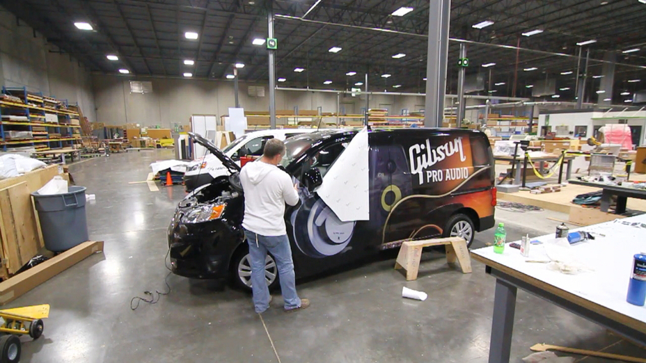 Nissan, Gibson Collaboration Builds a One-of-a-Kind Mobile Repair Van