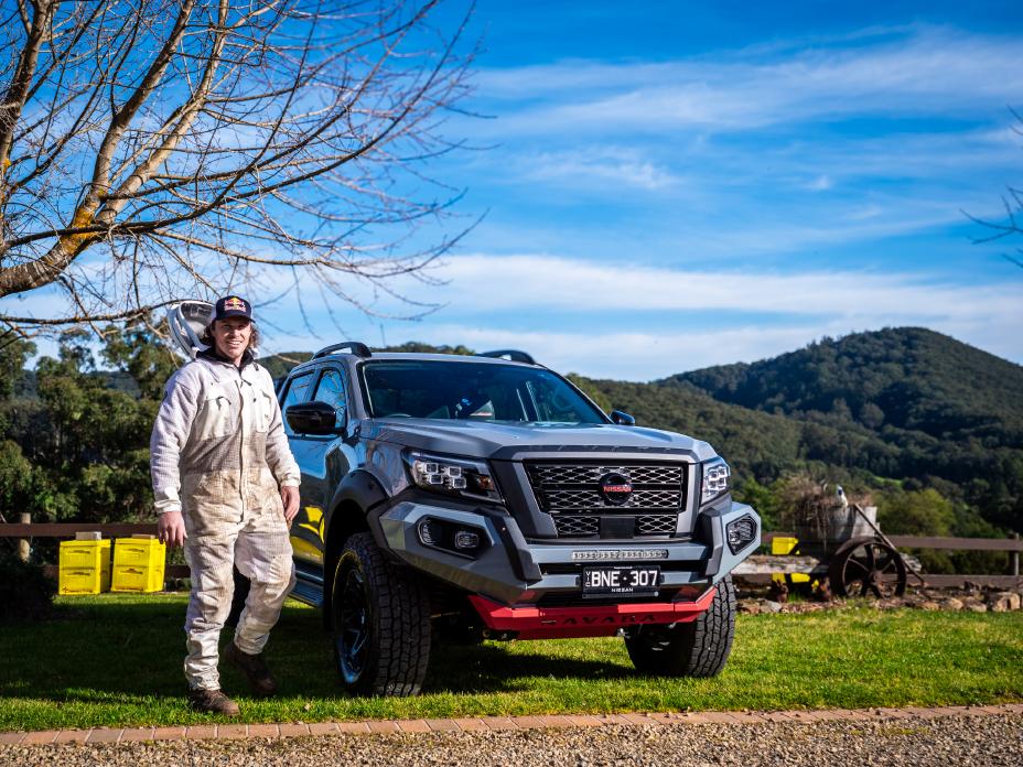 Made to conquer: Nissan Ambassador Daniel Sanders with the Navara PRO-4X WARRIOR