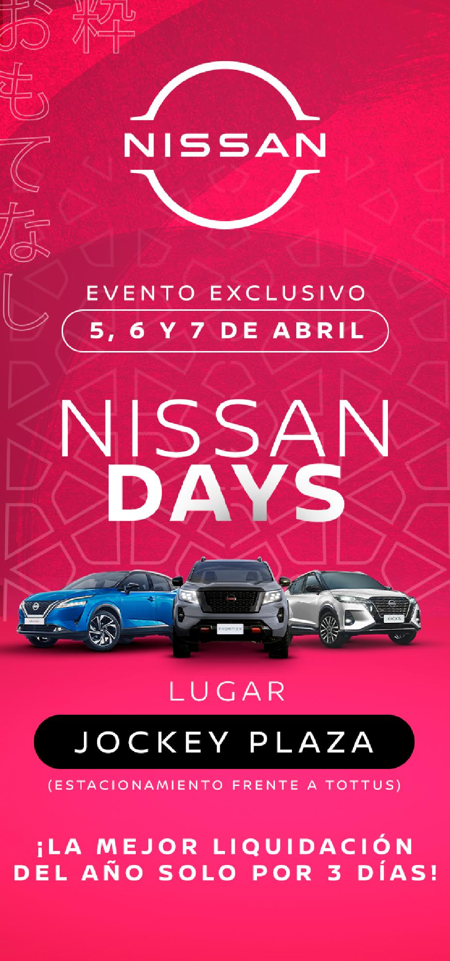 "Nissan Days": Campaña ofrece Mejor Liquidación del Año en vehículos ...