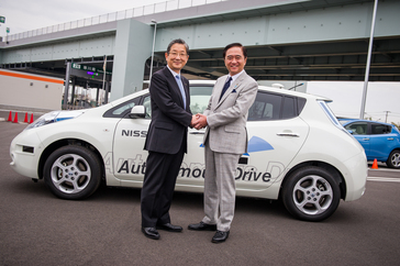 Nissan carries out first public road test of autonomous drive on ...