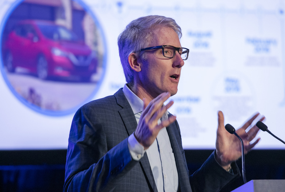 Nissan's Chris Reed presents at CAR MBS