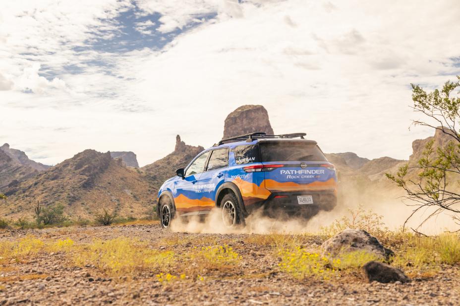 2023 Nissan Pathfinder at the Rebelle Rally