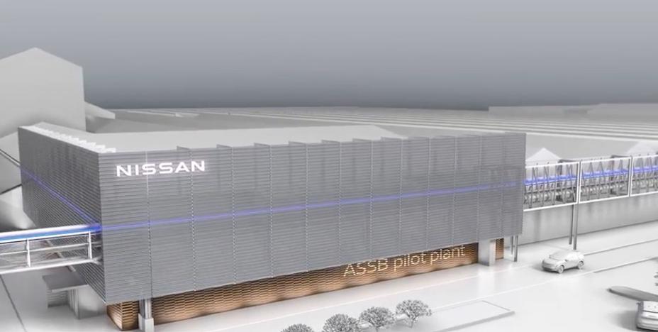Nissan shows in-construction all-solid-state battery pilot line in Japan