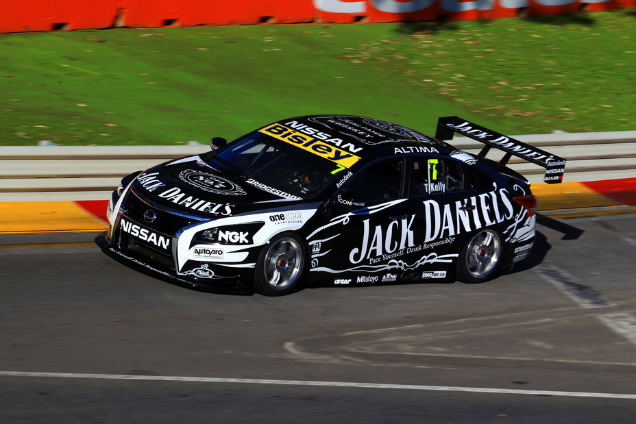 Todd Kelly in his Altima V8 Supercar at the Clipsal 500